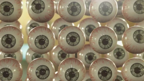 Eyes, alien eyeballs observing, looking ... | Stock Video | Pond5