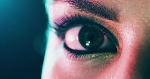 Eyes, makeup and vision with the eye of ... | Stock Video | Pond5