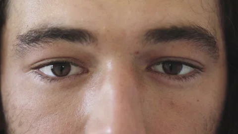Eyes, vision and mindset with a man clos... | Stock Video | Pond5
