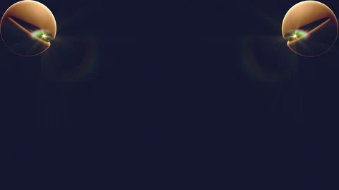 eyes with YELLOW light beam shine rays b... | Stock Video | Pond5