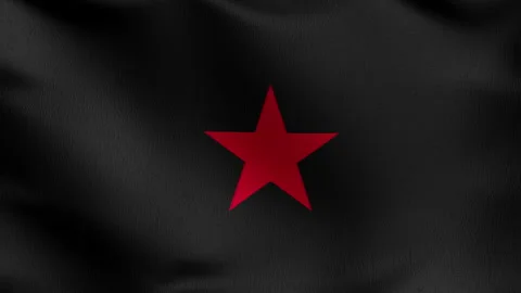 EZLN flag blowing in the wind. 3D render... | Stock Video | Pond5