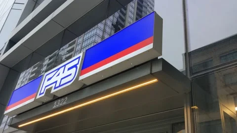 F45 Signage Building | Stock Video | Pond5