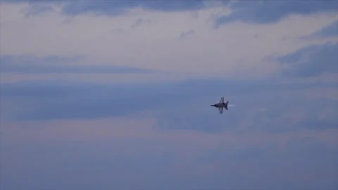 FA-18 Lockheed Martin F-22 Raptor Milita... | Stock Video | Pond5