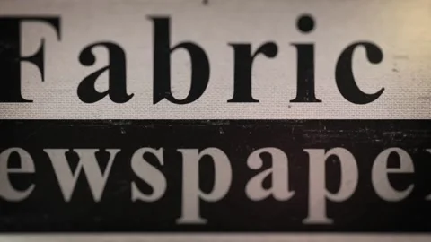 Fabric Newspaper Opener ~ After Effects Template #235395396