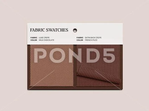 Fabric Swatches Sample Mockup ~ PSD Template #302535444