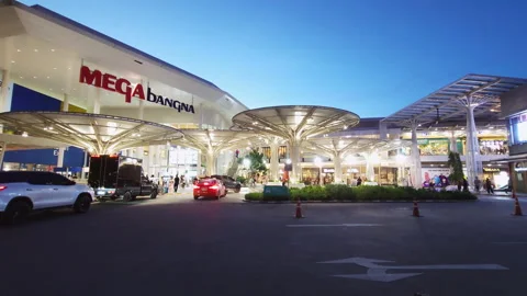 Façade of Mega Bangna, one of the most ... | Stock Video | Pond5