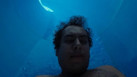 Face and chest view of hairy male with c... | Stock Video | Pond5