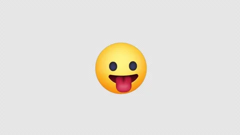 Face animated emoji. Crazy face flat ani... | Stock Video | Pond5