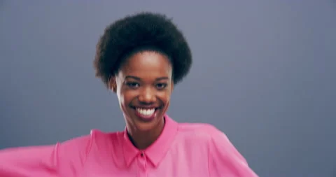 Face, dancing and black woman with celeb... | Stock Video | Pond5