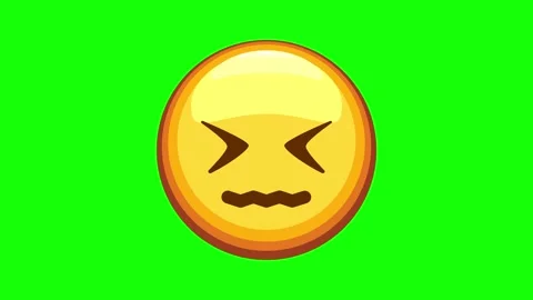 face emoji on green screen | Stock Video | Pond5