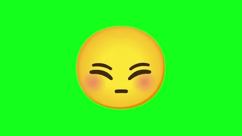 face emoticon animation on green screen | Stock Video | Pond5