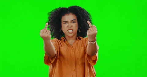 Green Screen Middle Finger Stock Footage ~ Royalty Free Stock Videos ...