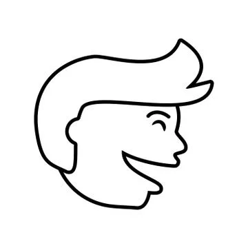 Man Face Outline Illustrations ~ Vectors | Page 9