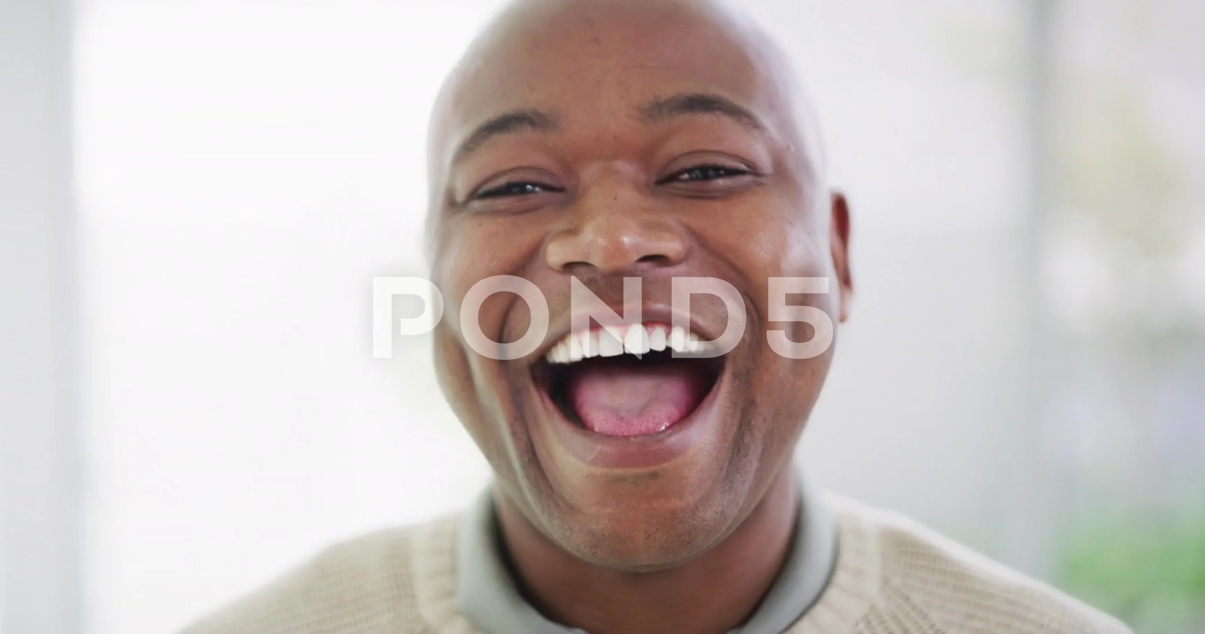 Black Man Face Smiling