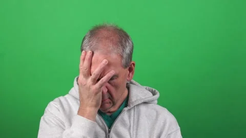 Face Palm on Green Screen | Stock Video | Pond5