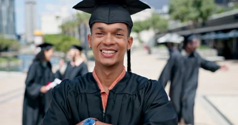 Face, school and graduation with student... | Stock Video | Pond5