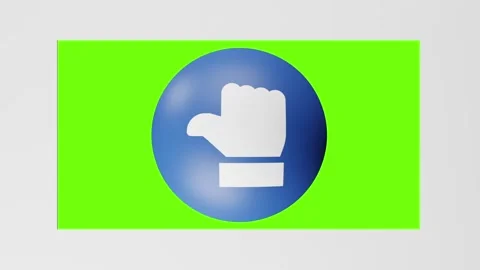 Facebook like emoji reaction button with... | Stock Video | Pond5