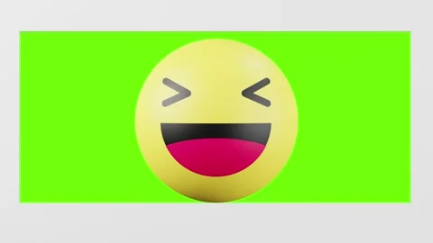 Facebook haha emoji reaction button with... | Stock Video | Pond5