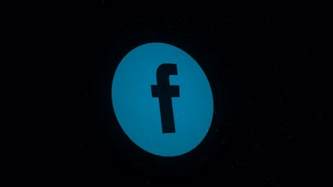 Facebook logo animation sprayed on dots.... | Stock Video | Pond5