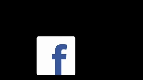 The Facebook logo is falling apart. Alph... | Stock Video | Pond5