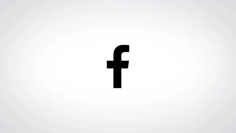 Facebook logo glitch animation on a whit... | Stock Video | Pond5
