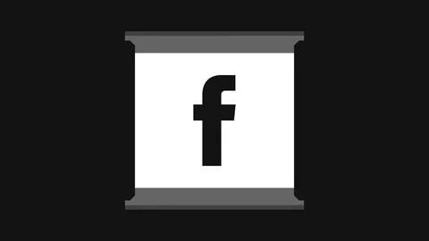 facebook logo motion infographic | Stock Video | Pond5