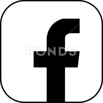 Facebook logo. Realistic social media icon logotype vector. Meta fb ...
