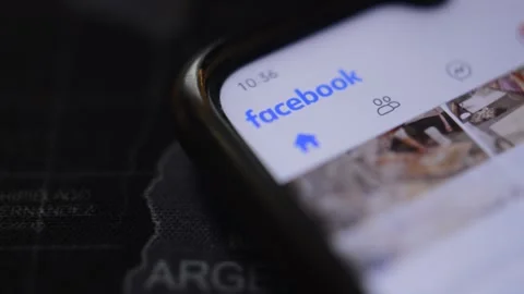 facebook social network scrolling with c... | Stock Video | Pond5