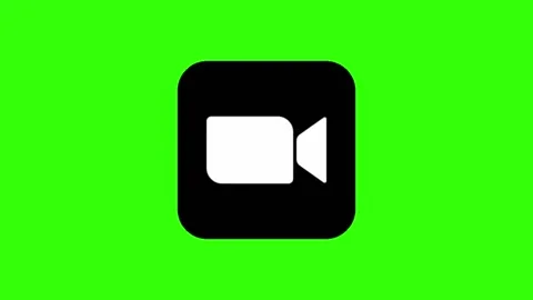 facetime black icon animated background | Stock Video | Pond5