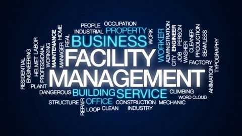 Facility management animated word cloud.... | Stock Video | Pond5