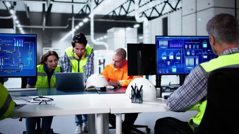 Factory Automation Using Scada System. D... | Stock Video | Pond5