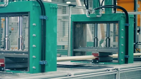 Factory machine is manufacturing fibergl... | Stock Video | Pond5