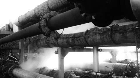 Factory Smoke toxic pipes industrial tox... | Stock Video | Pond5