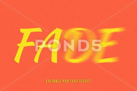 PSD Photoshop Template: Fading Text Effect #170819261