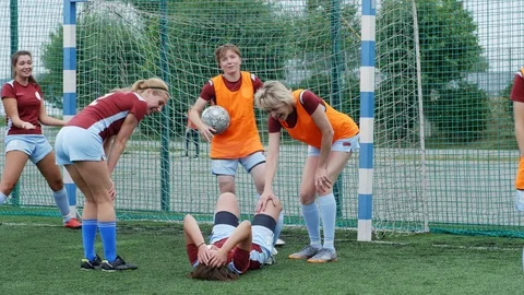 Failure in female soccer match | Stock Video | Pond5