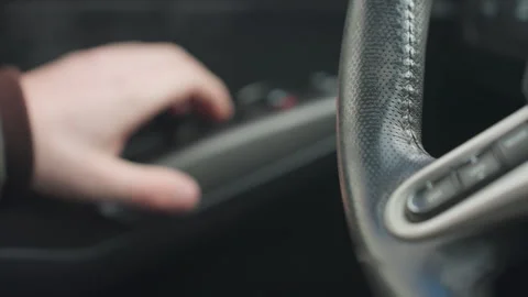 Fair Skinned Hand Sliding From Console T... | Stock Video | Pond5