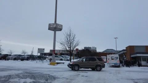 Fairview shopping mall bus station & big... | Stock Video | Pond5