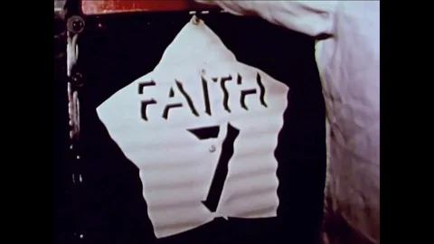 The Faith 7 spacecraft, an astronaut, Ra... | Stock Video | Pond5