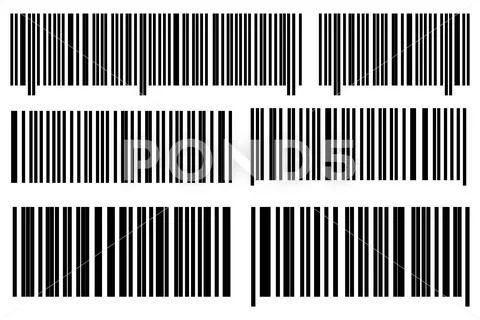 Fake Barcode set vector illustration. Illustration #277632228