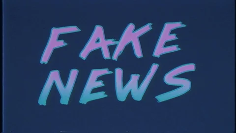 FAKE NEWS Vintage 80s 90s Title VHS Retr... | Stock Video | Pond5