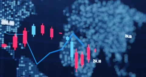 Fake stock market tickers with graphs an... | Stock Video | Pond5