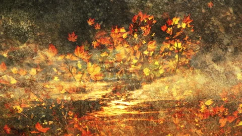 Fall Season Background Loop | Stock Video | Pond5