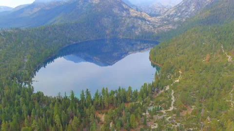 Fallen Leaf Lake El Dorado County Califo... | Stock Video | Pond5