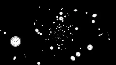 Falling 3D Clocks Animation, Tech Backgr... | Stock Video | Pond5