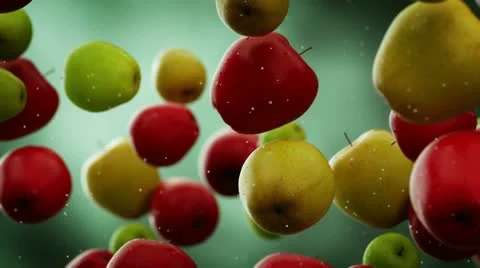 Apples Falling Stock Footage ~ Royalty Free Stock Videos | Pond5