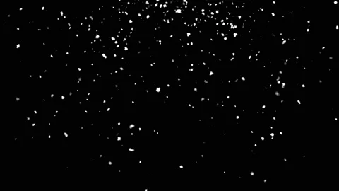 Falling atmospheric snow in space, compu... | Stock Video | Pond5