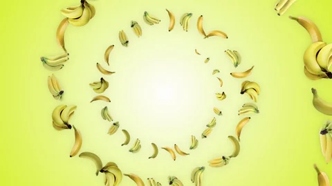 Falling BANANAS Animation, Background, L... | Stock Video | Pond5