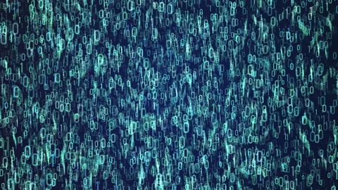 Falling binary code background | Stock Video | Pond5
