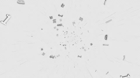 Falling Binary Code Numbers, Zero and On... | Stock Video | Pond5