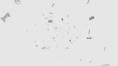 Falling Binary Code Numbers, Zero and On... | Stock Video | Pond5